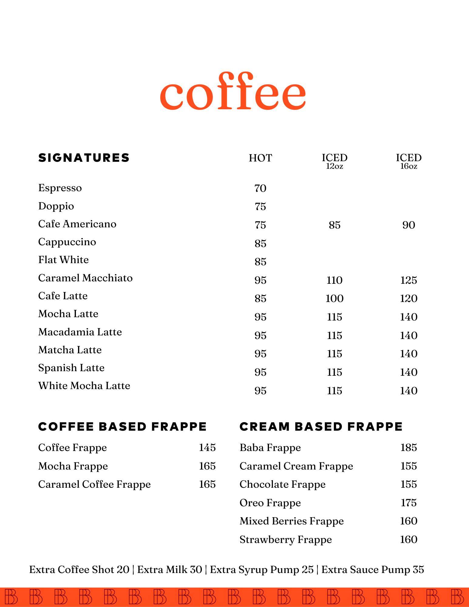 Menu at Bascon Cafe, Bacolod, 27 Lacson St