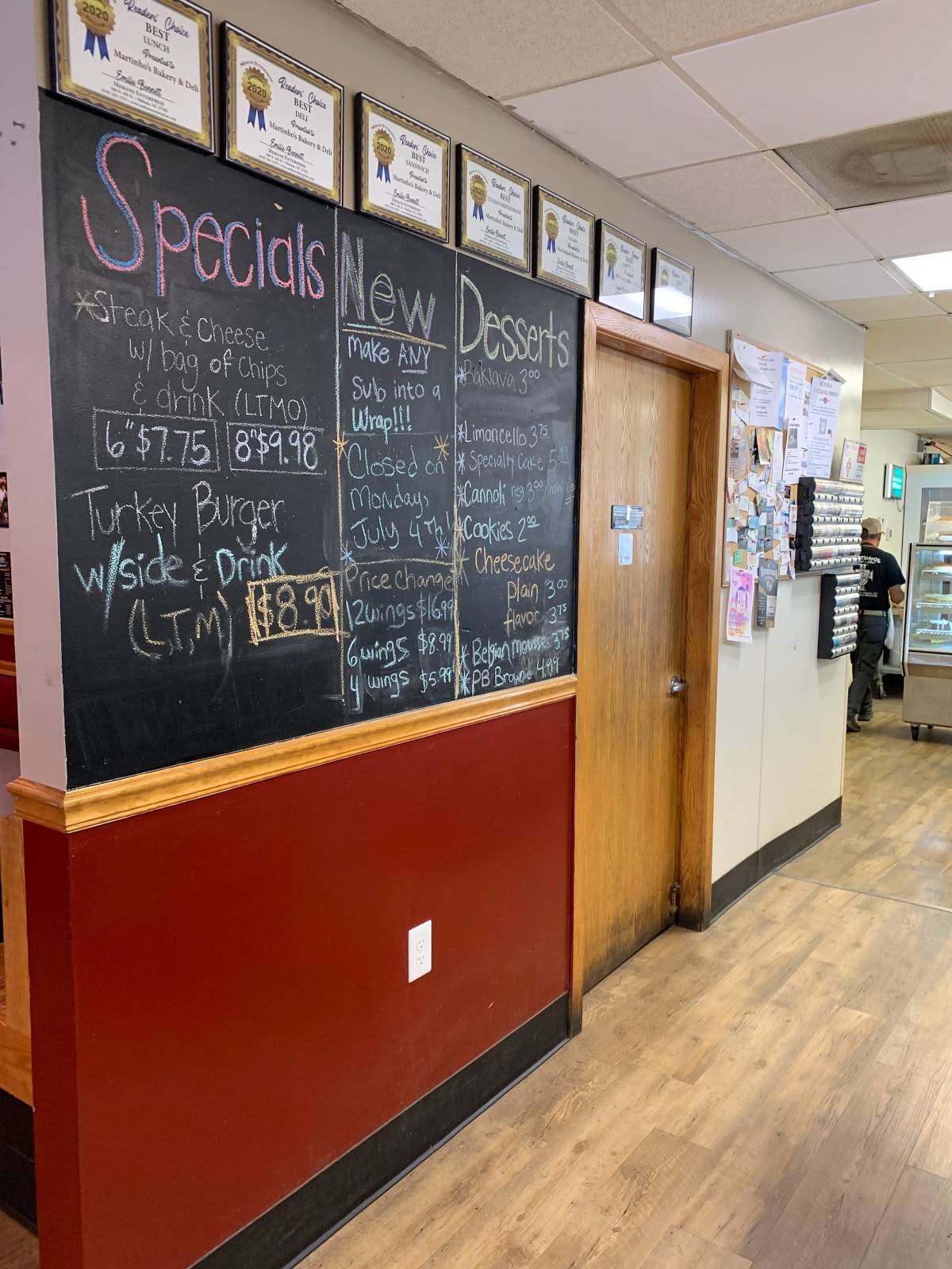 Menu at Martinho's Bakery & Deli, Mebane