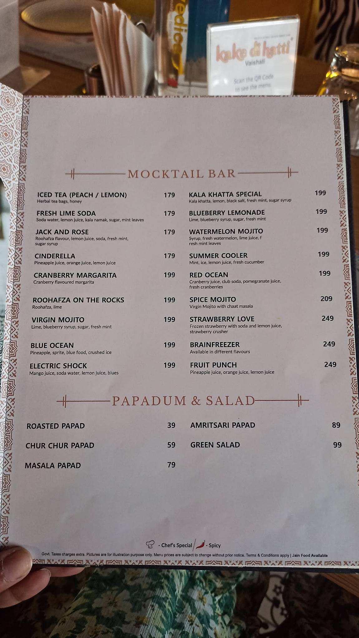 Menu at Kake Di Hatti - Vaishali, Ghaziabad