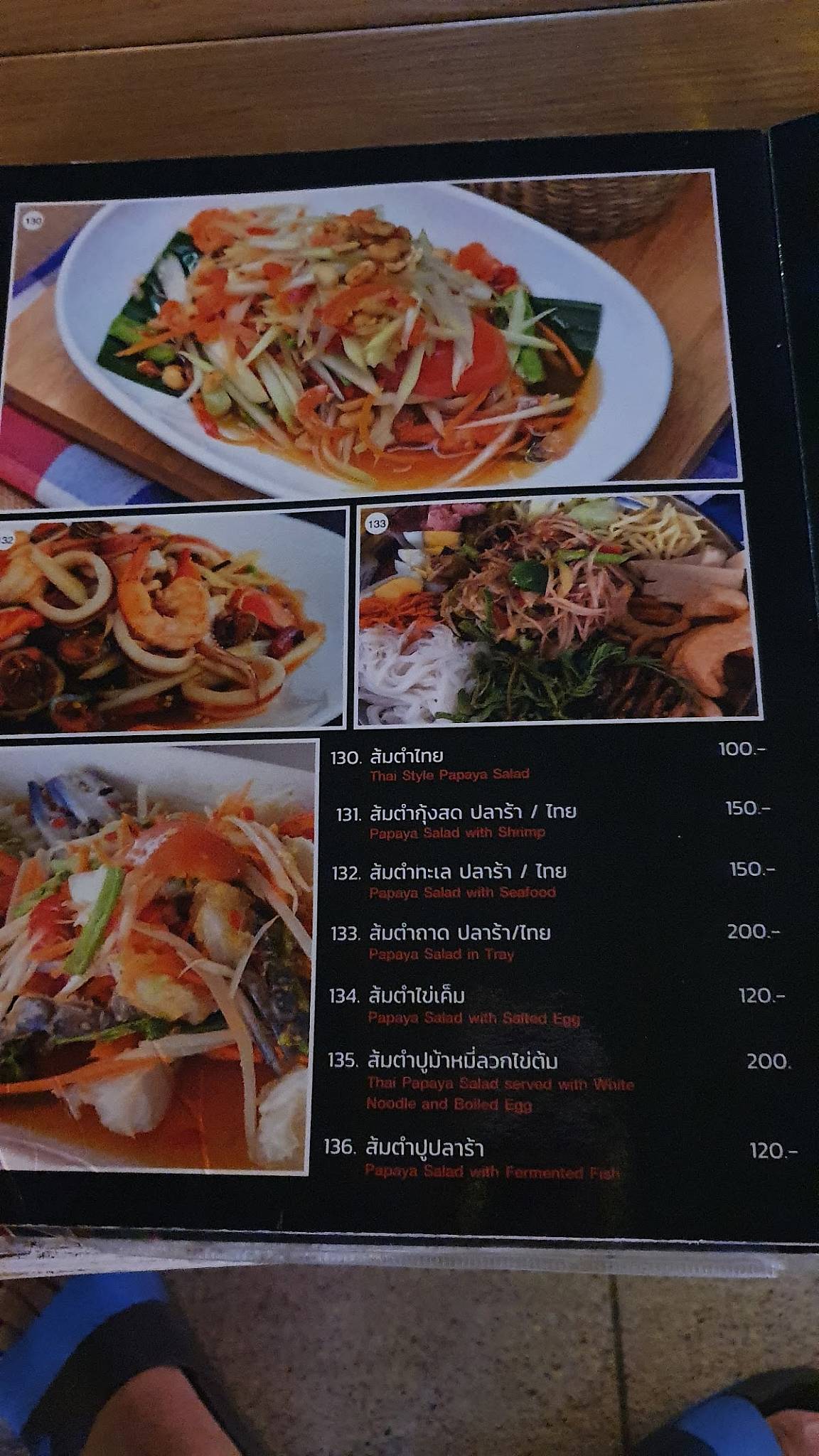 Menu at 3 days 2 nights restaurant, Bangkok, Lat Phrao Wang Hin 71 Alley