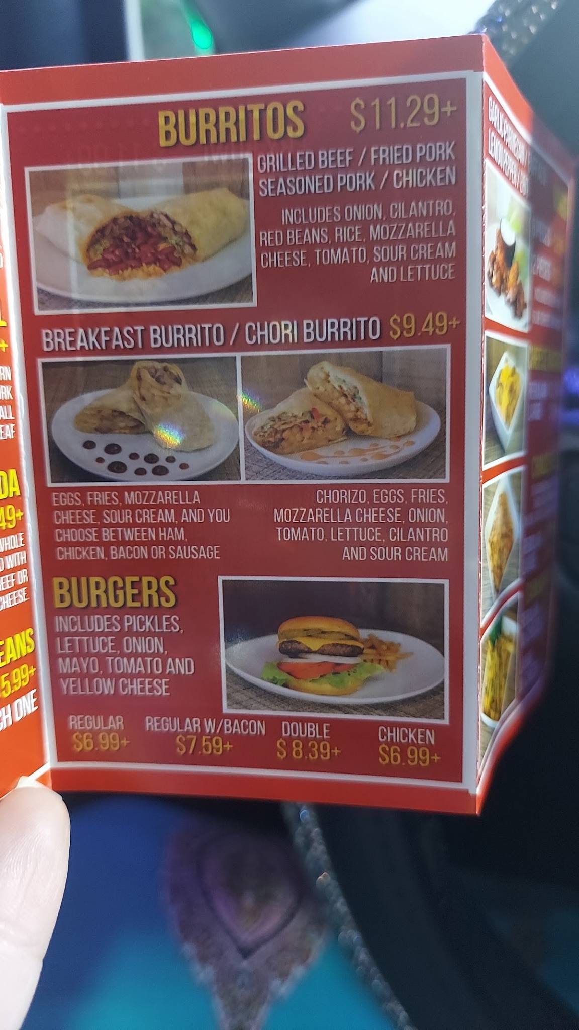 Menu at Chalo Fast Food, McDonough