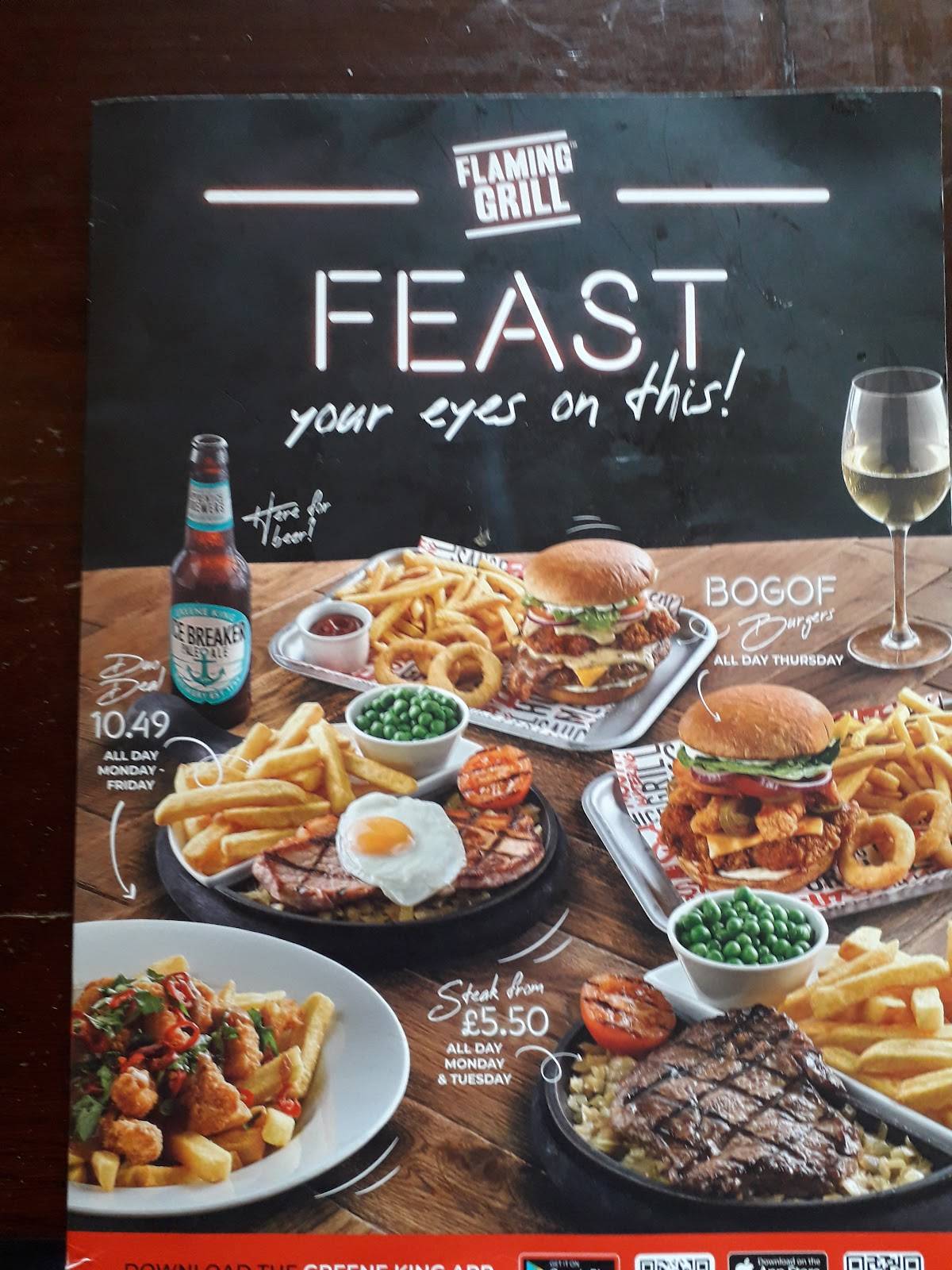 Menu at Hilltop pub & bar, Stanley