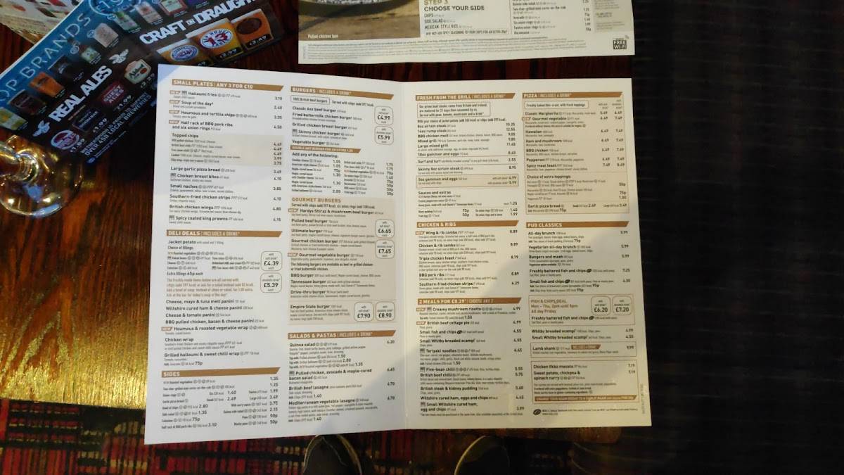 Menu at The Gary Cooper - JD Wetherspoon pub & bar, Dunstable