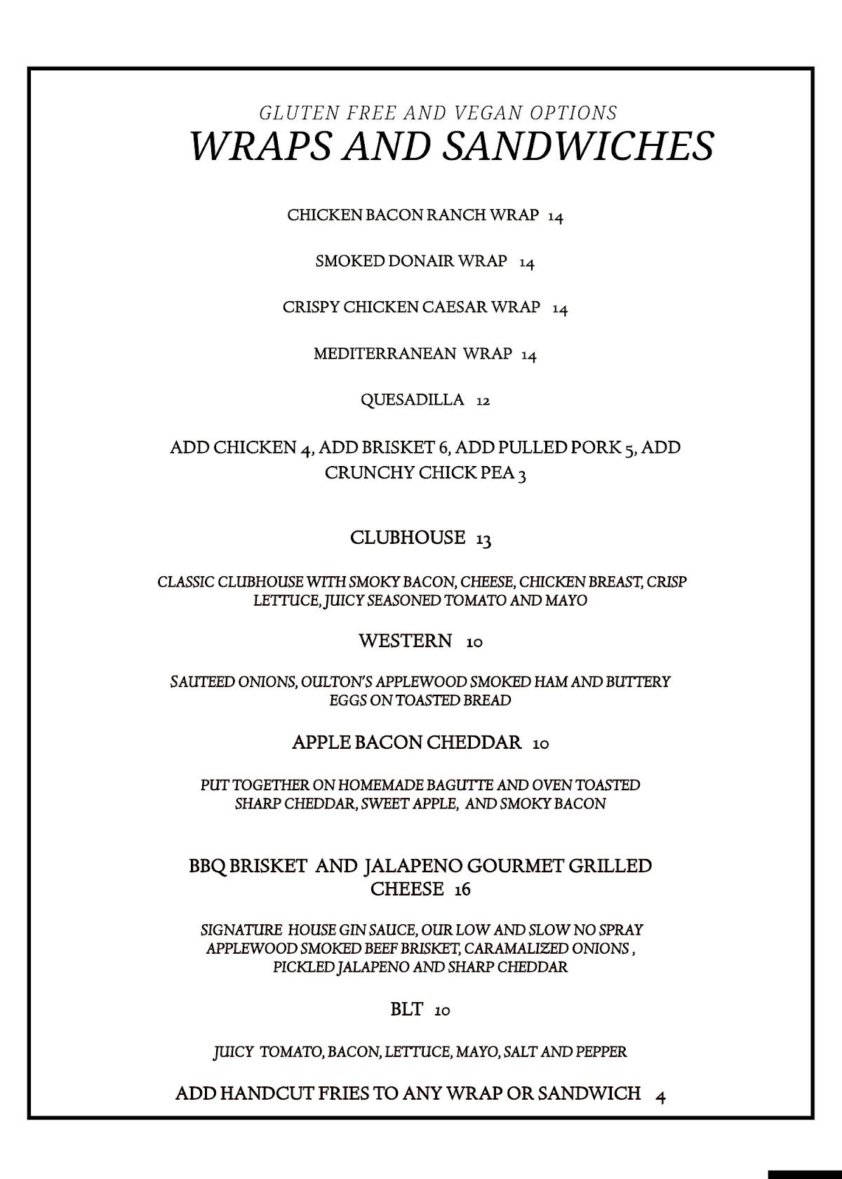 Menu at The Savary Plate Eatery & Pizzeria, Hubbards