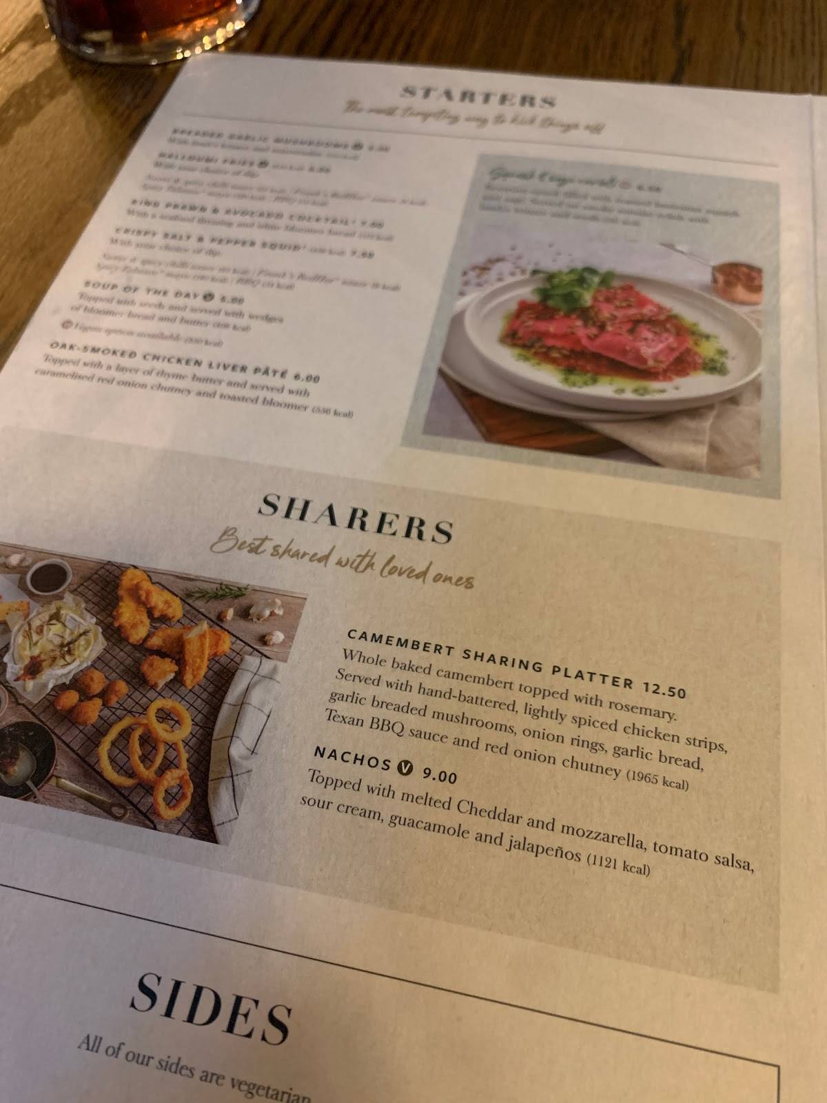 Menu at The Fieldhead pub & bar, Markfield