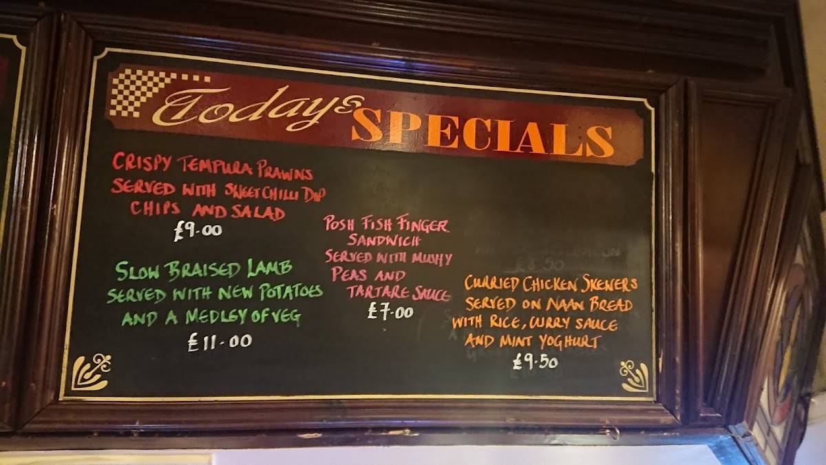 Menu at The Chequers Inn pub & bar, Rotherham