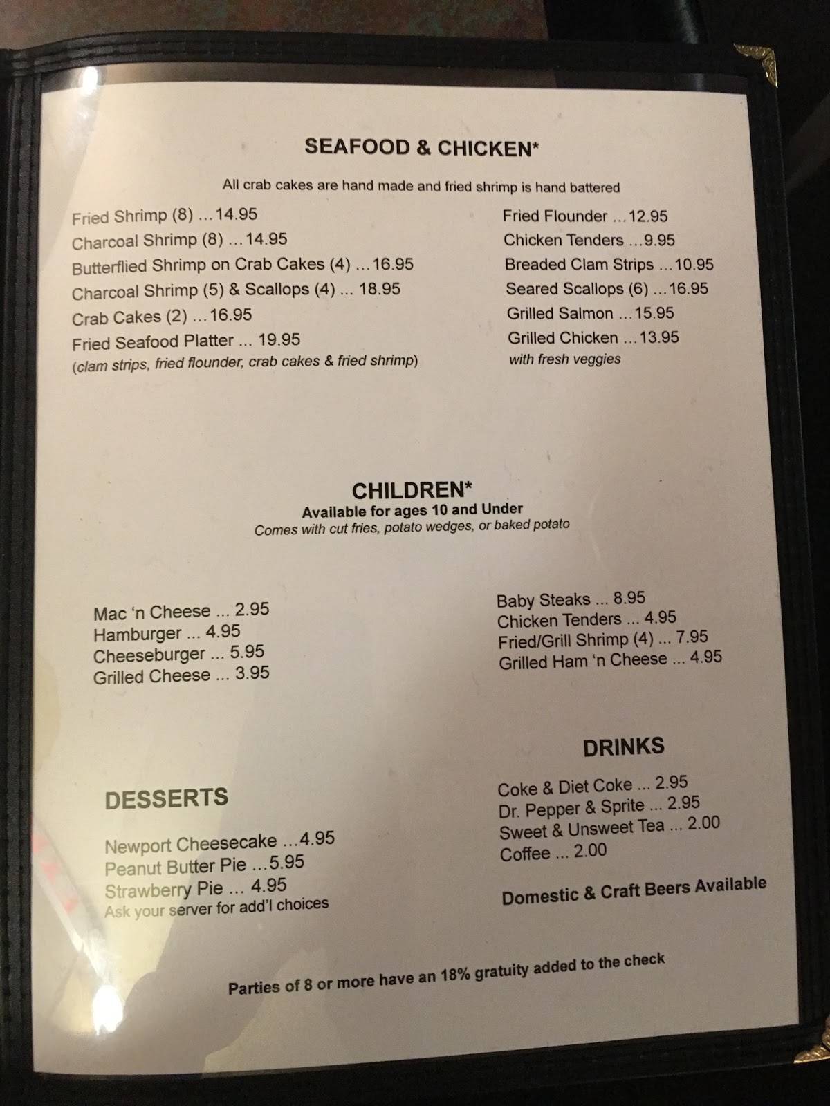 Menu at Grease Rack pub & bar, Newport