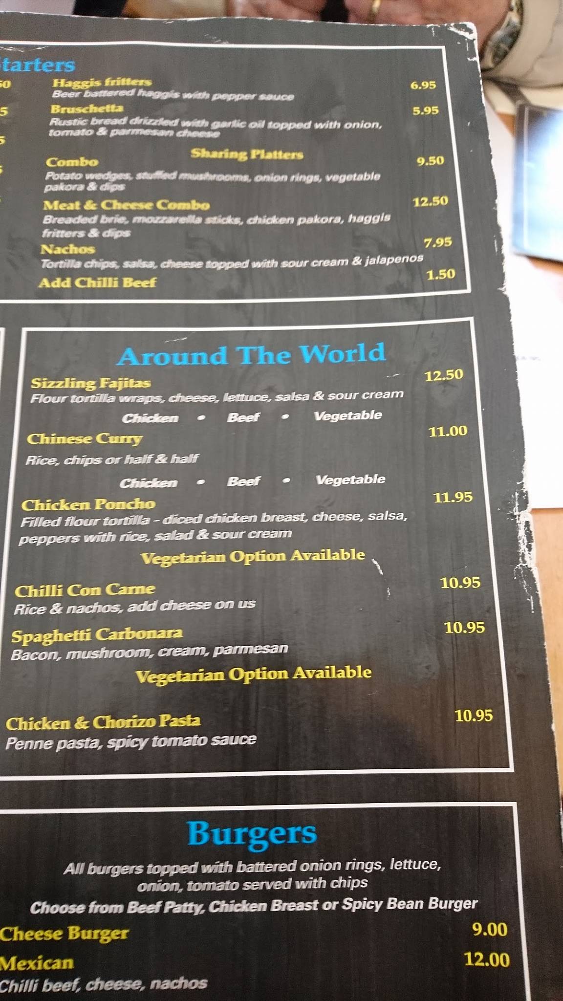 Menu at The Station Inn pub & bar, Carluke
