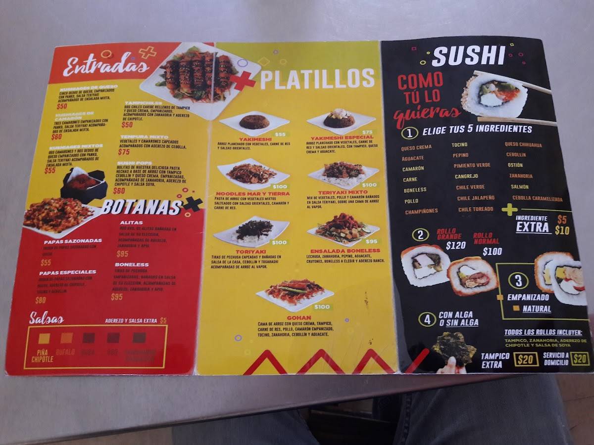 Carta del restaurante Tu Rollo Cinco Sushi, Hermosillo, Blvd. Antonio ...