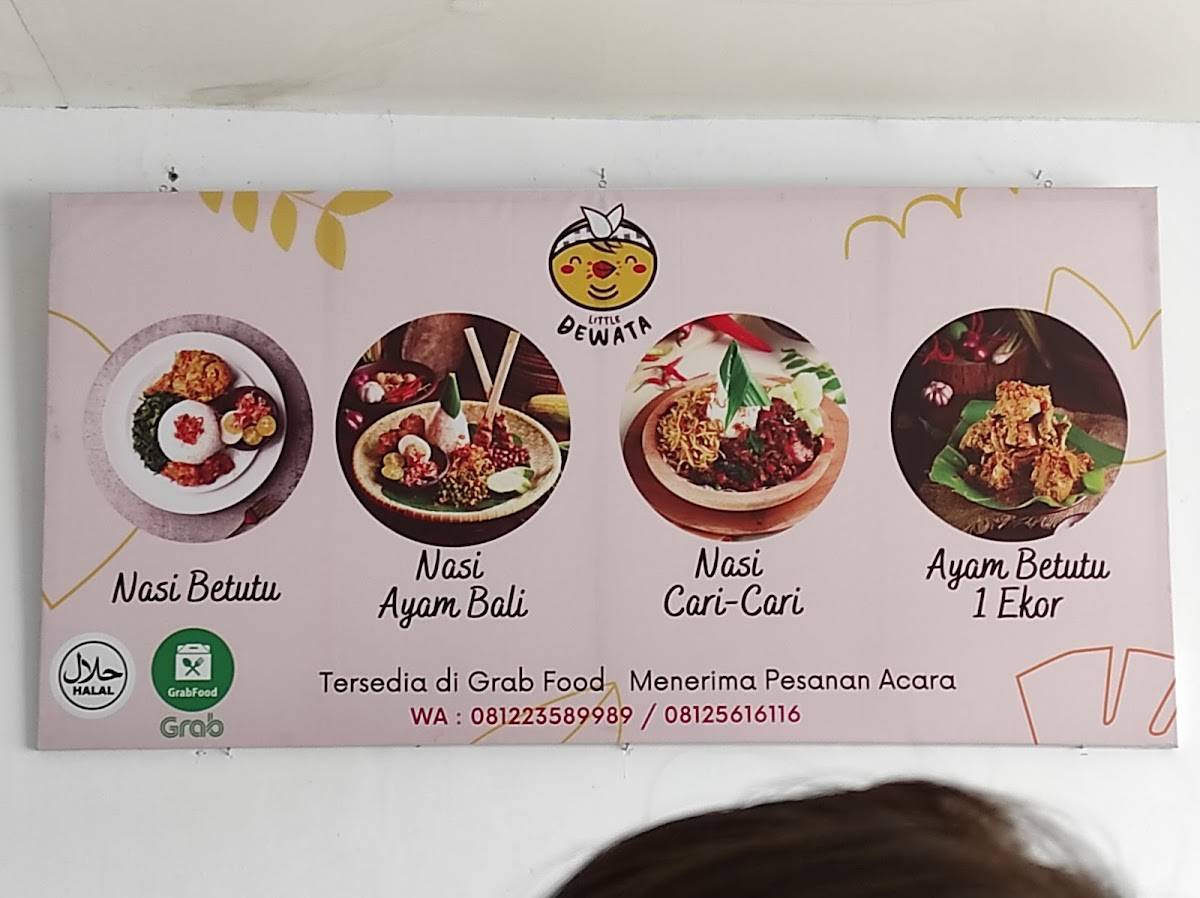 Menu at Little Dewata restaurant, Pontianak