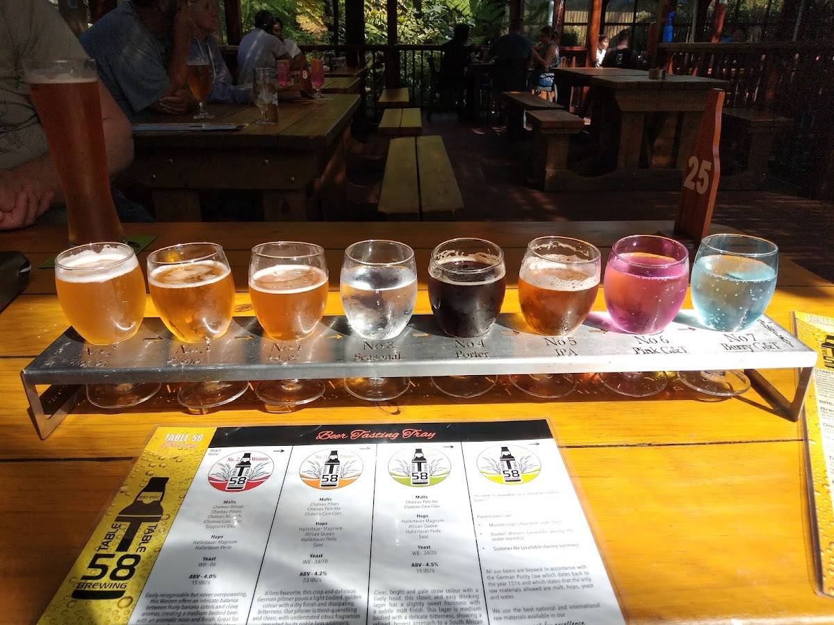 Menu at Table 58 Brewing pub & bar, East London