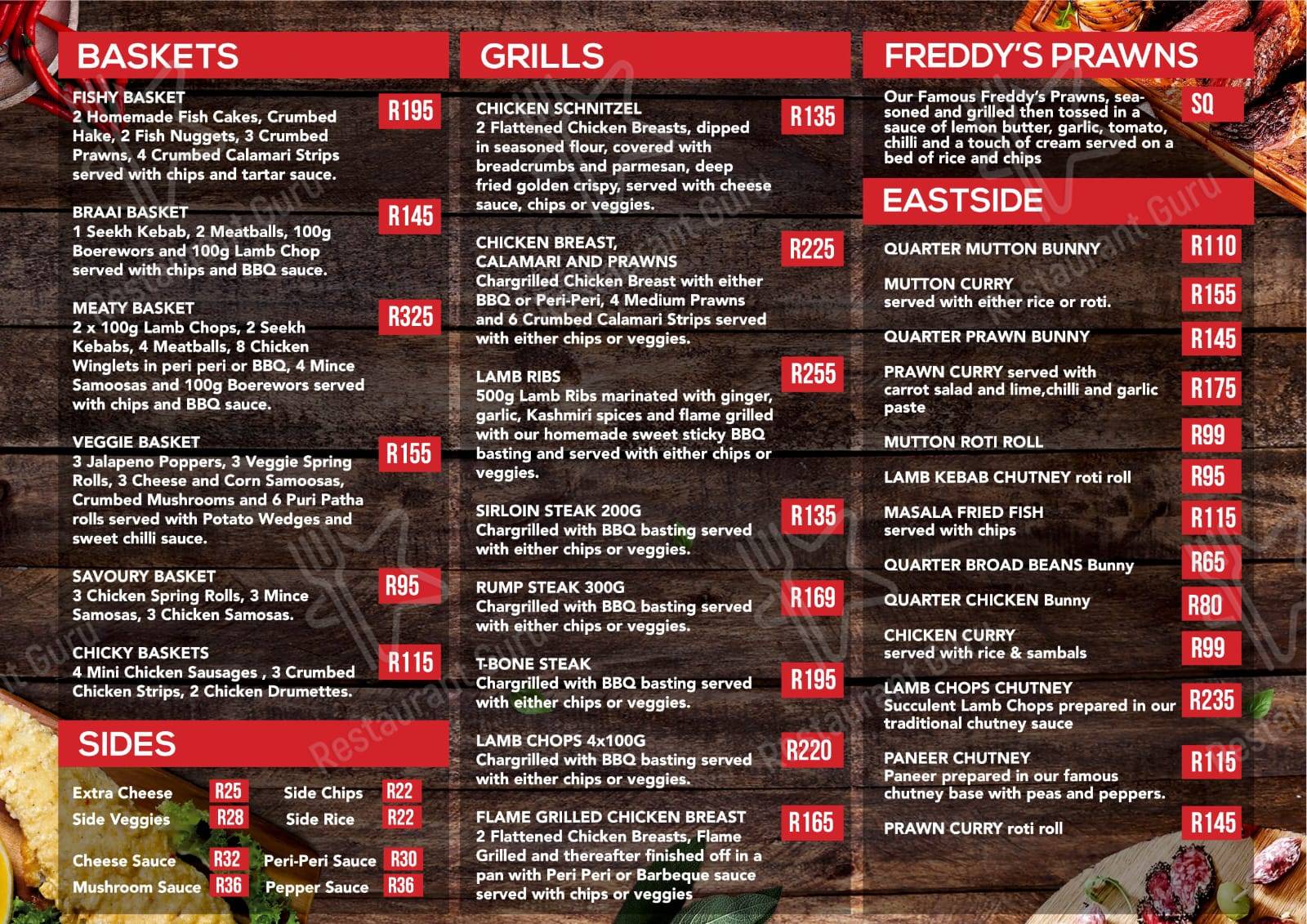 Menu at Manhattans Pub And Grill, Umhlanga