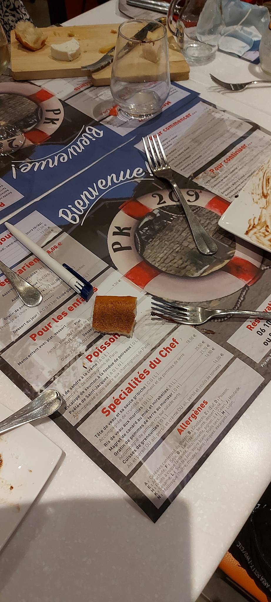 Menu au Restaurant PK 209, Lagarde, 68 Rue Basse