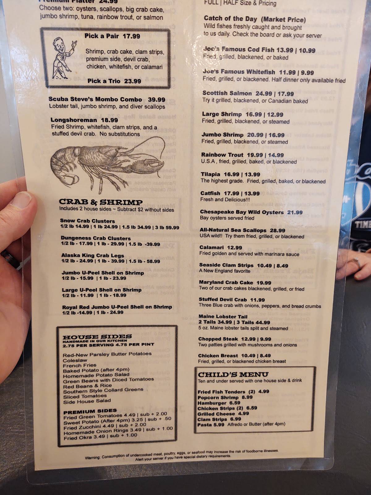 Menu at Jewel City Seafood Restaurant & Market, Huntington