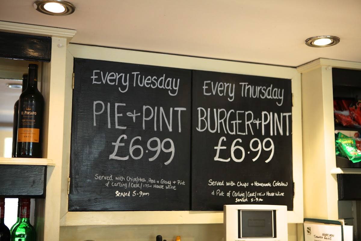 Menu at The Swan pub & bar, Kidderminster, 9 Birmingham Rd