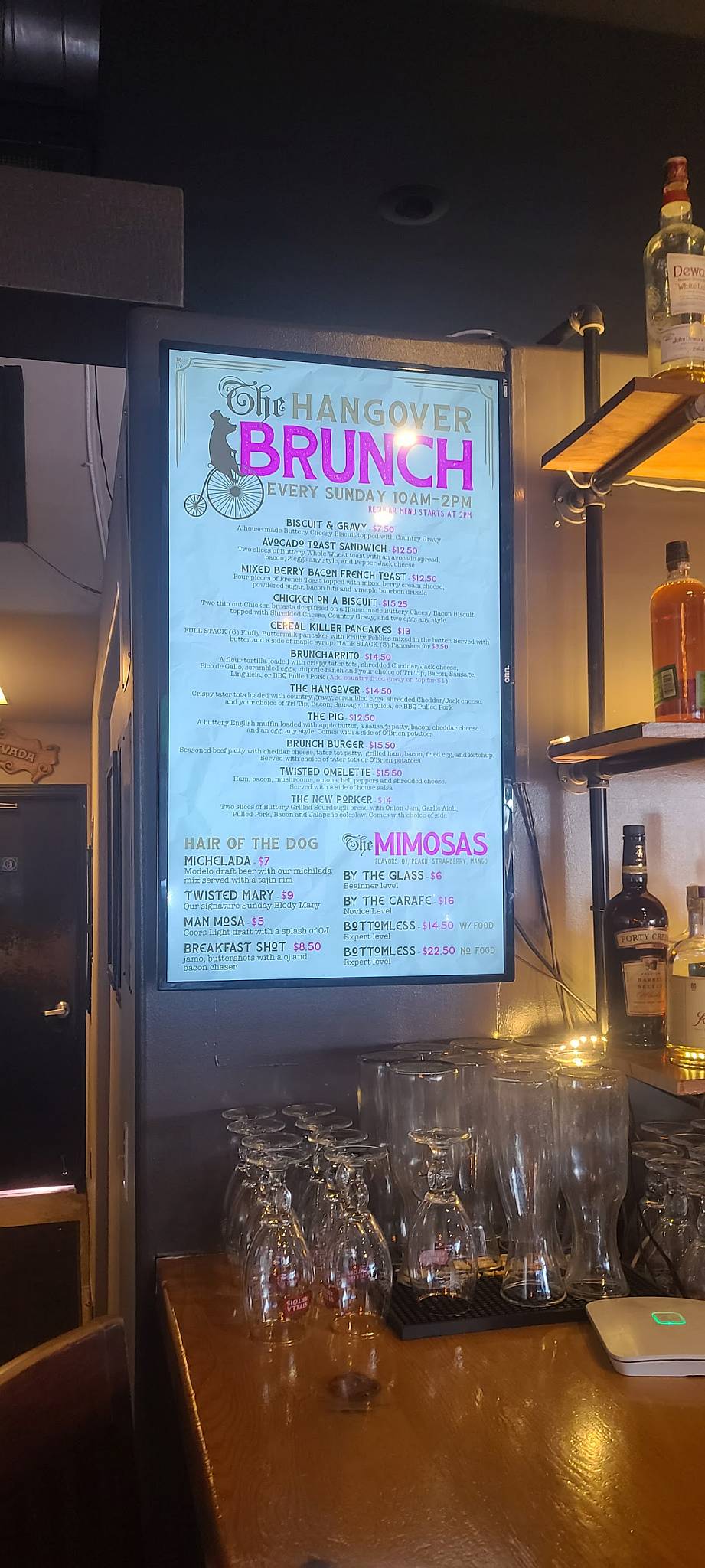 Menu at The Twisted Pig Bar and Grill, Modesto