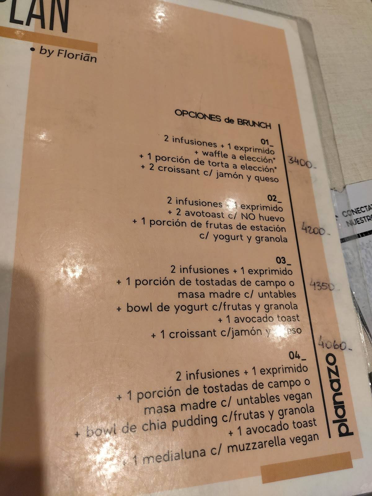 Menu at Bar Roma (ex Plan), Rosario
