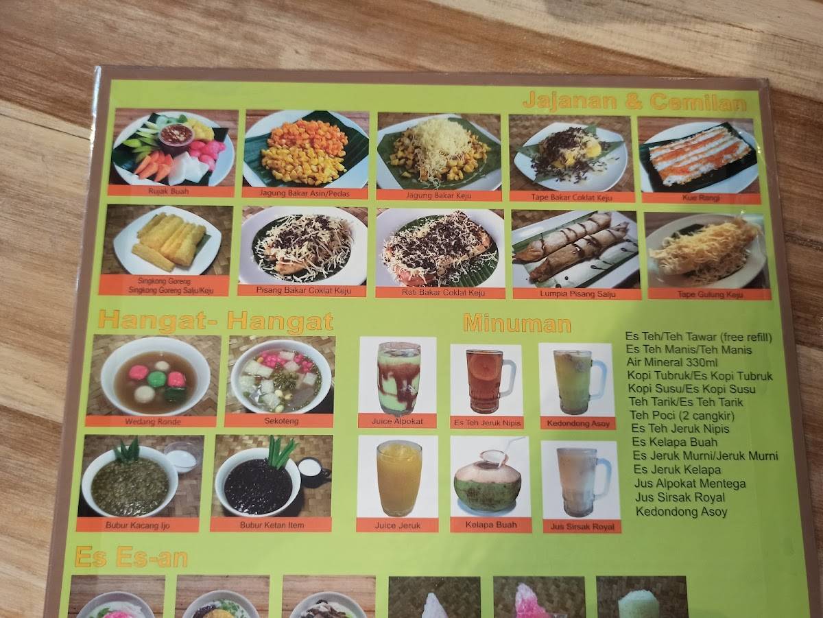 Carta del restaurante Gerobak Betawi Gading Serpong, Curug Sangereng