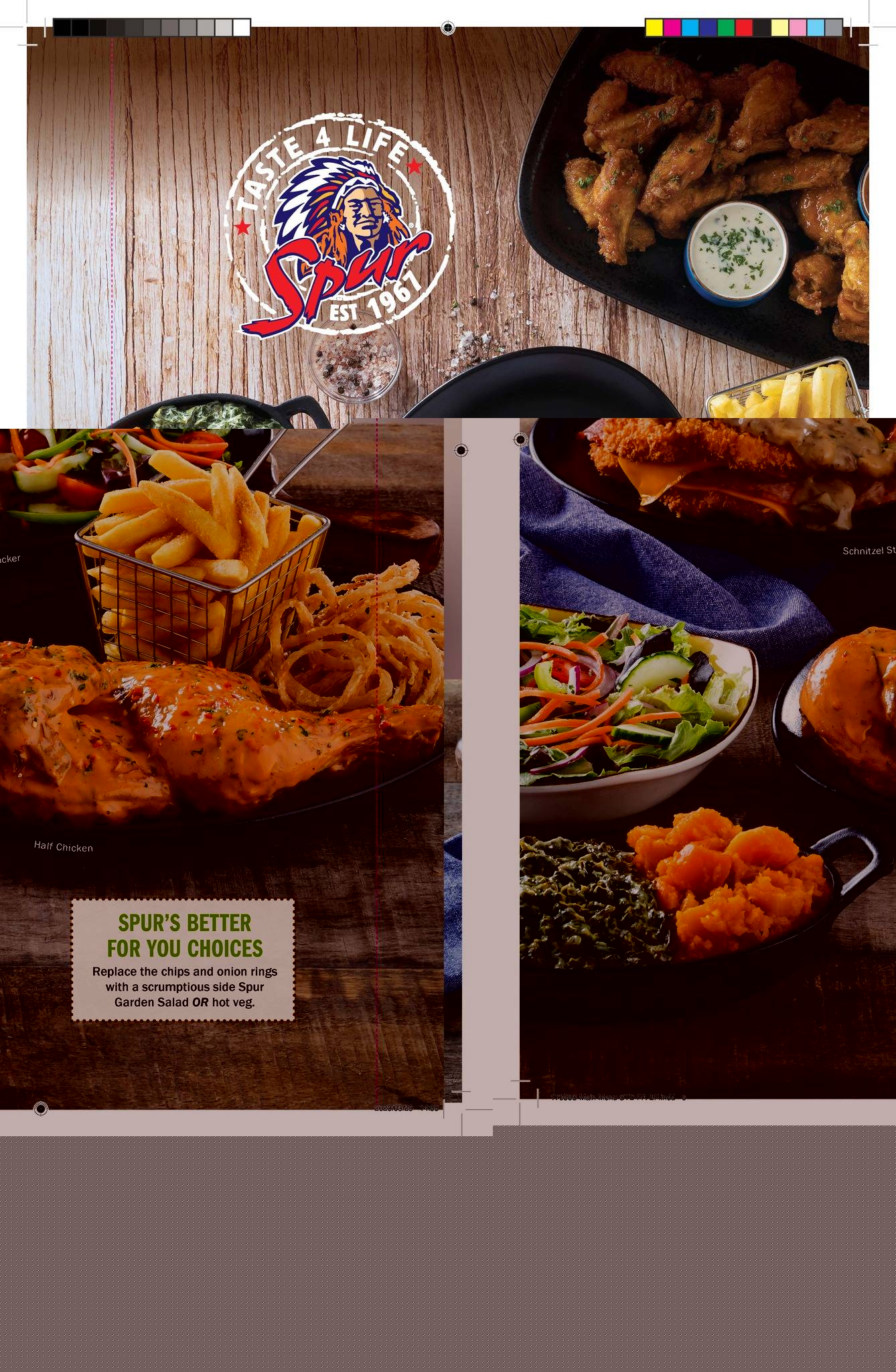 Menu at Eagle Mountain Spur Steak Ranch restaurant, Thabazimbi