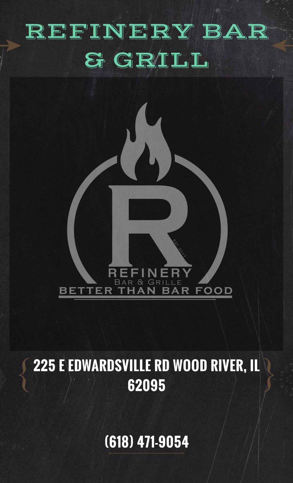 Menu at Refinery Bar & Grill, Wood River