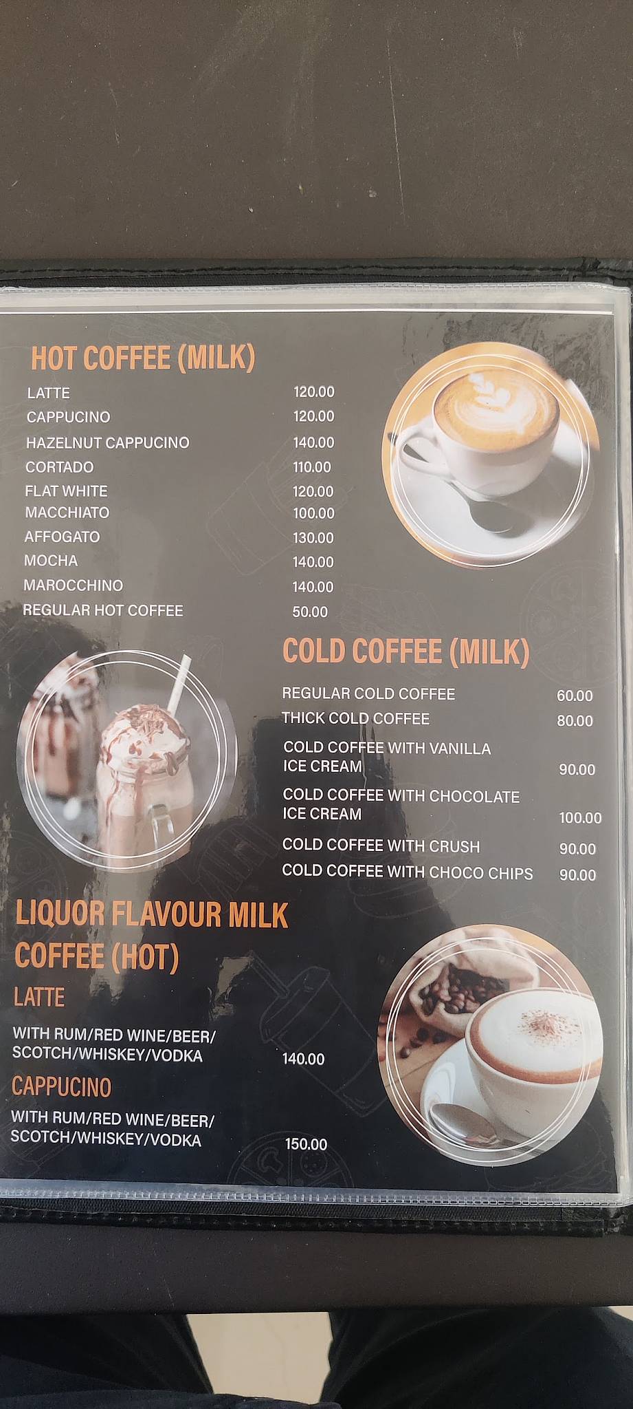 Menu at CAFE RARA, Pune