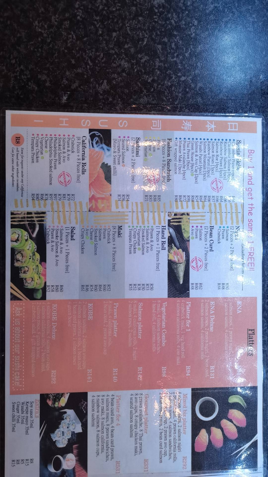 Menu at Happy Hong restaurant, Secunda, Shop no:10