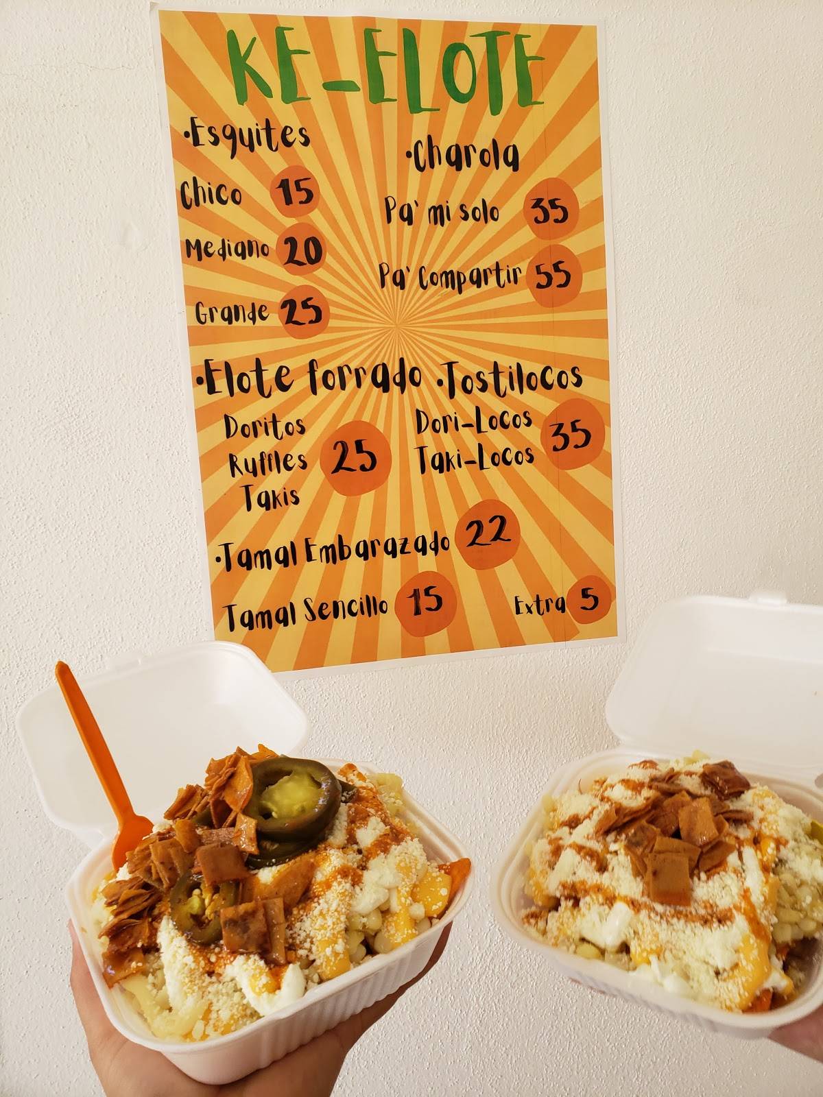 Menu at Ke_Elote restaurant, Villa de Álvarez