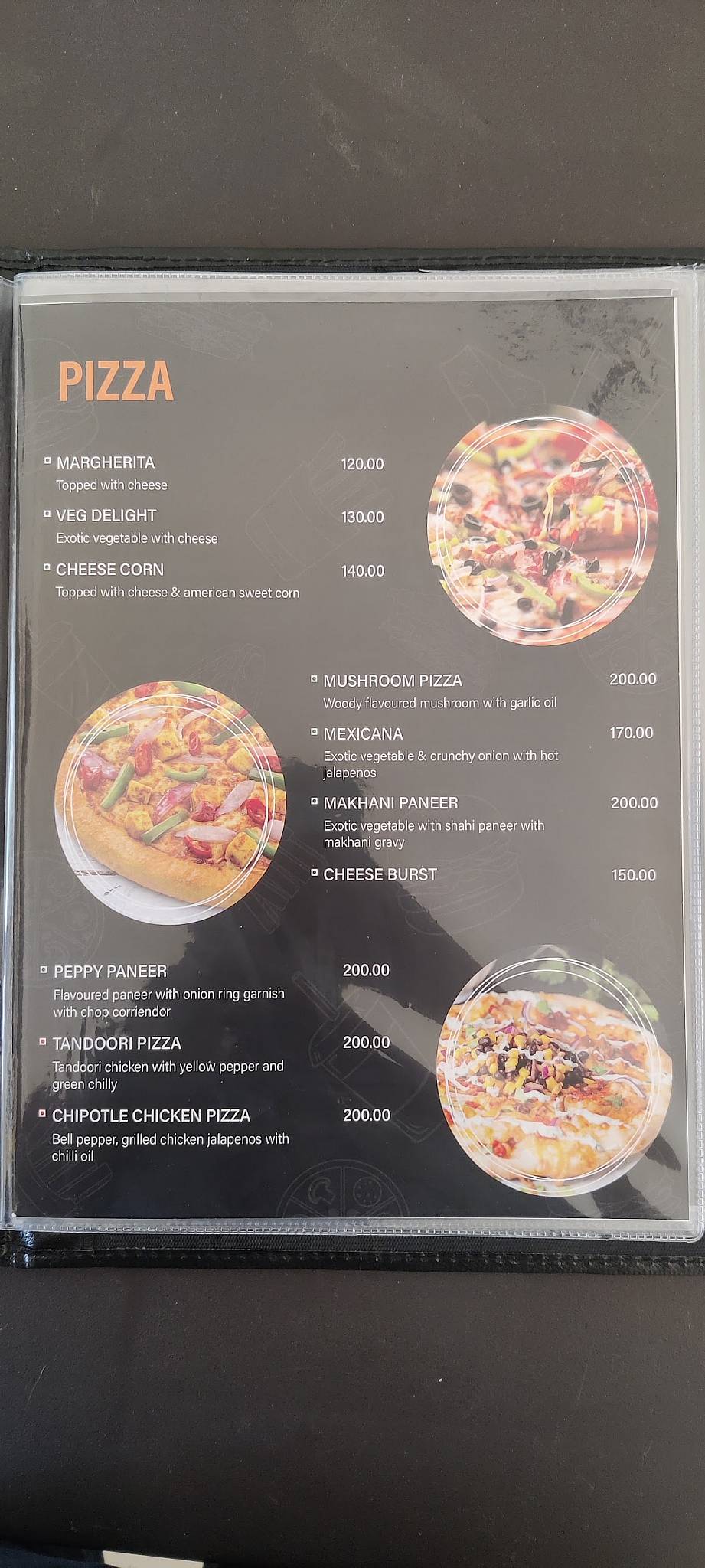 Menu at CAFE RARA, Pune