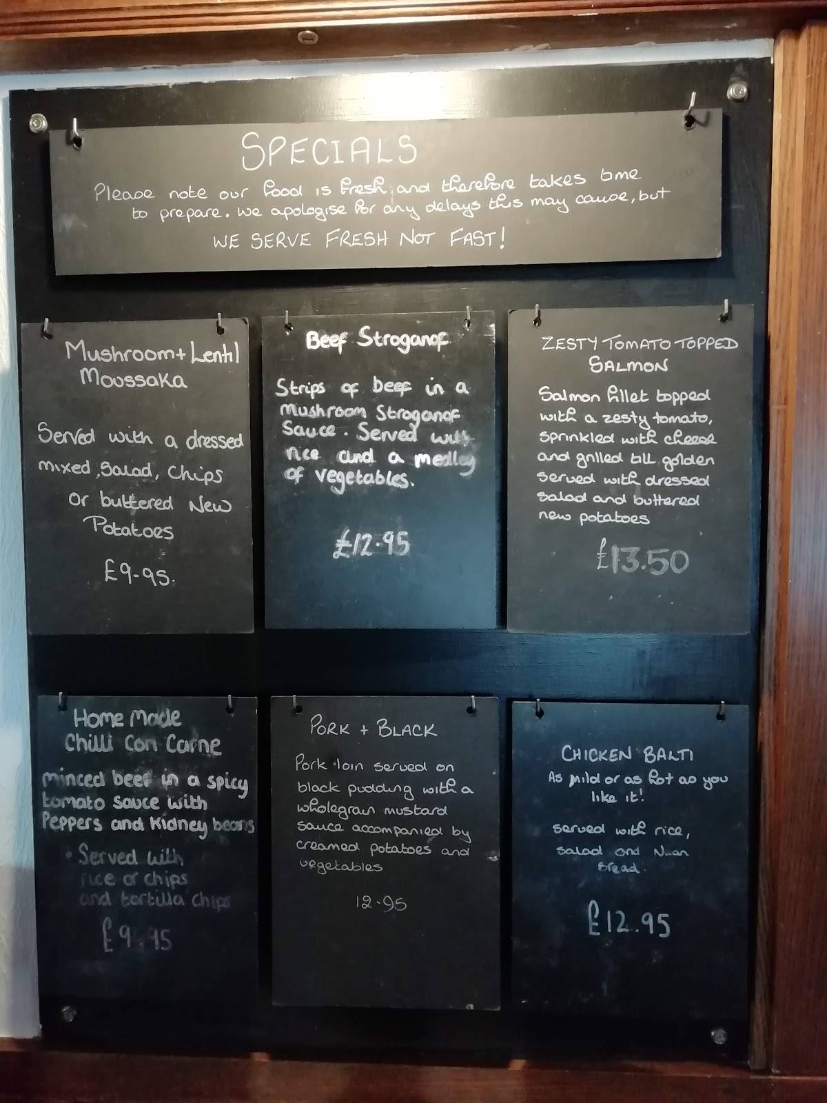 Menu at Yarborough Arms pub & bar, Ulceby