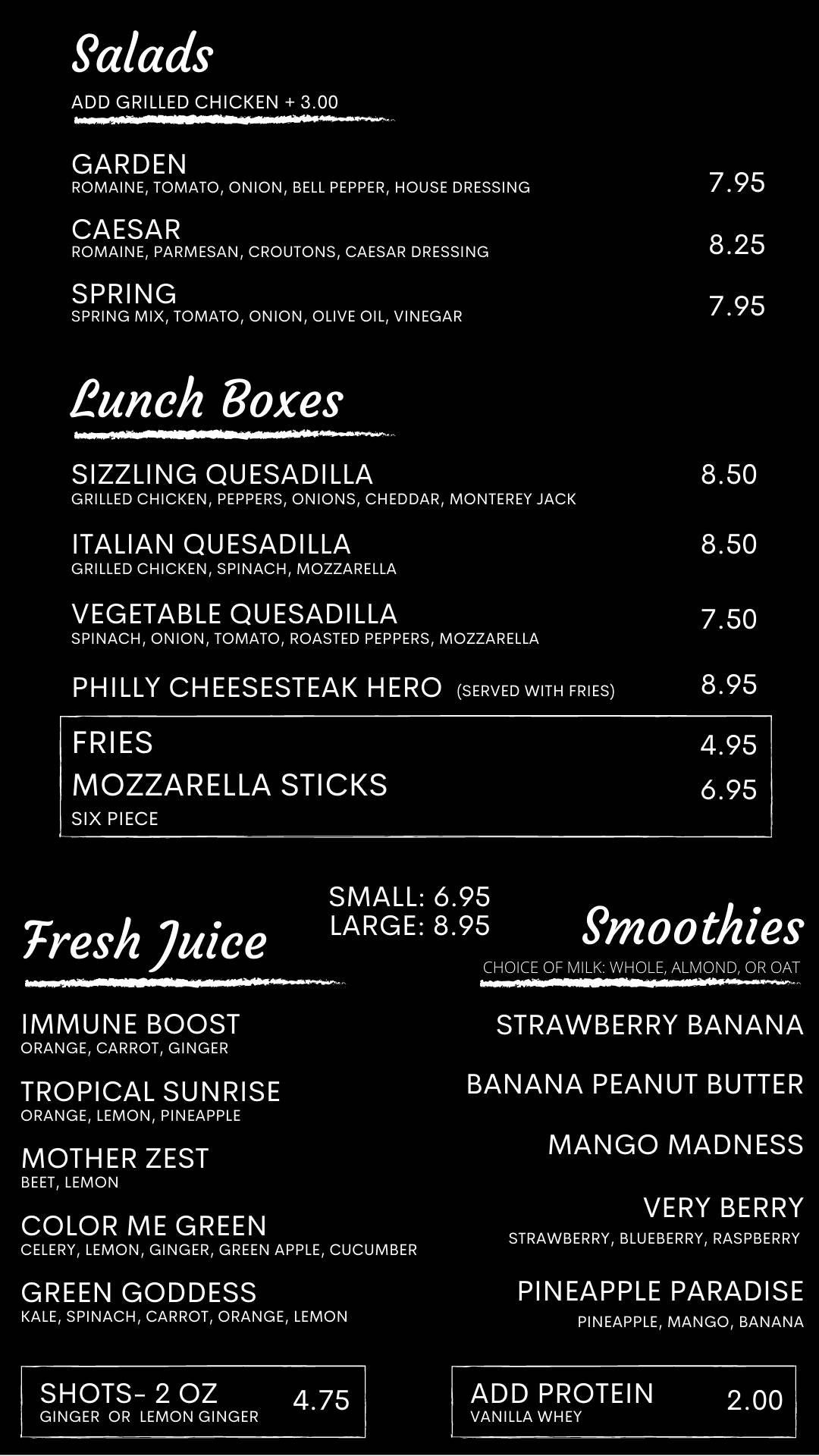Menu at Bagel Co. pub & bar, North Bergen