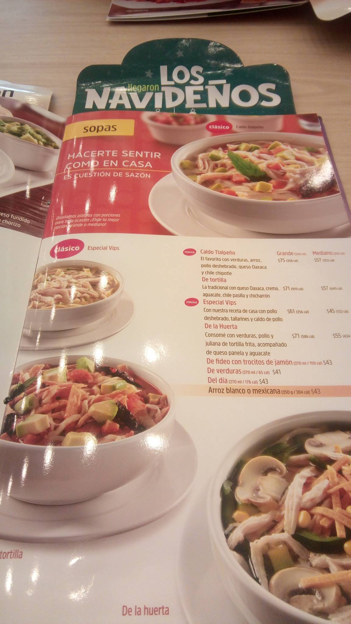 Carta del restaurante Vips, Monterrey, Paseo del los Leones 3201