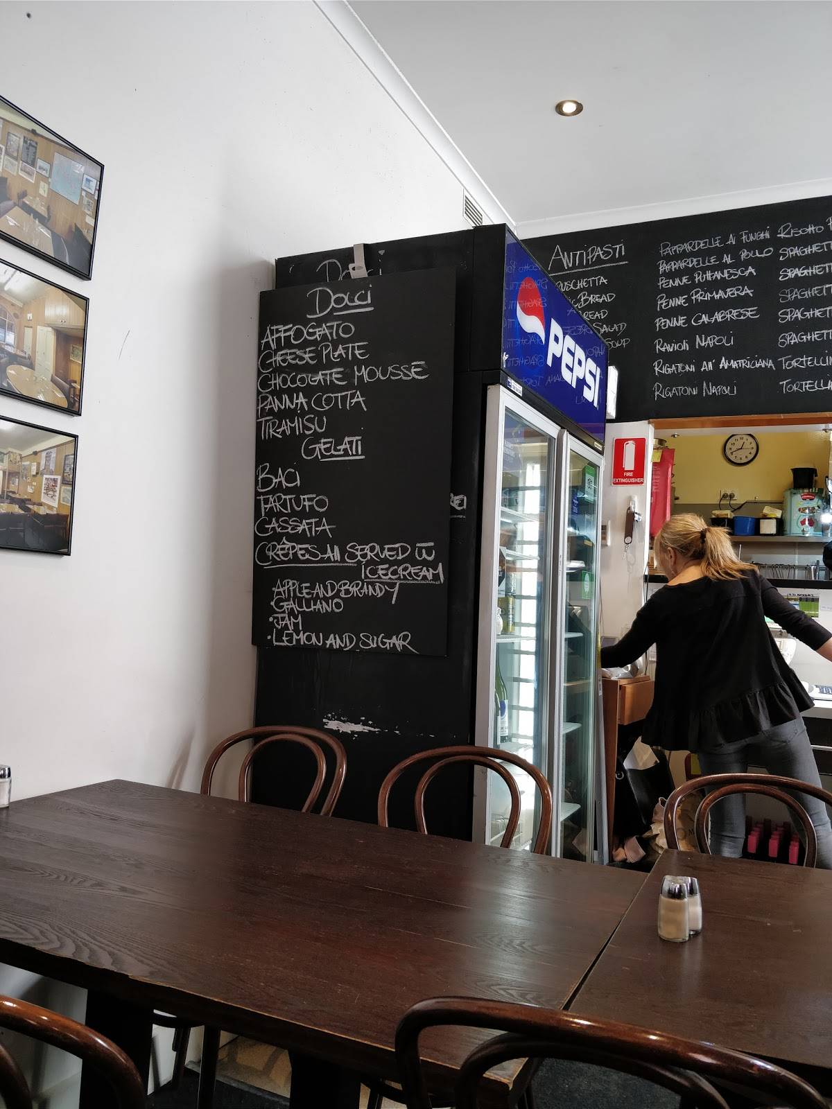Menu at The Waiters Restaurant, Melbourne