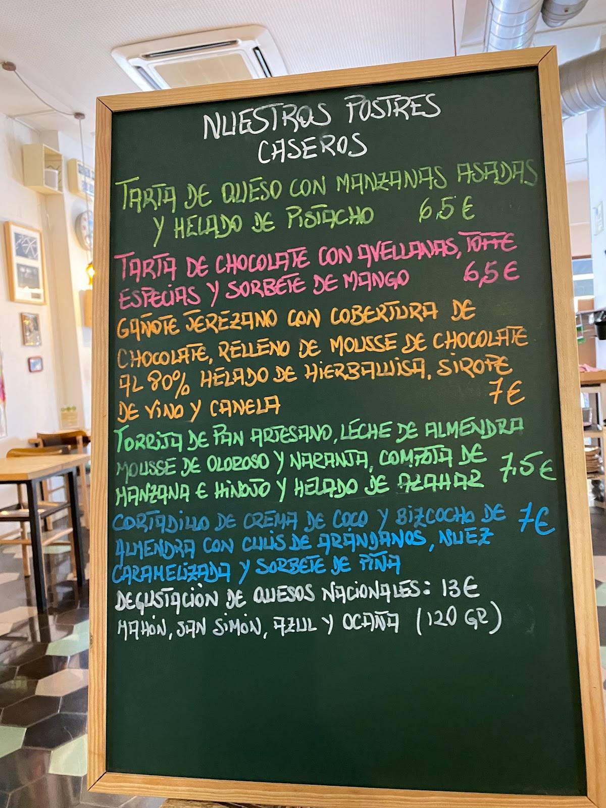 Menu at conTenedor - Restaurante en Sevilla, Seville