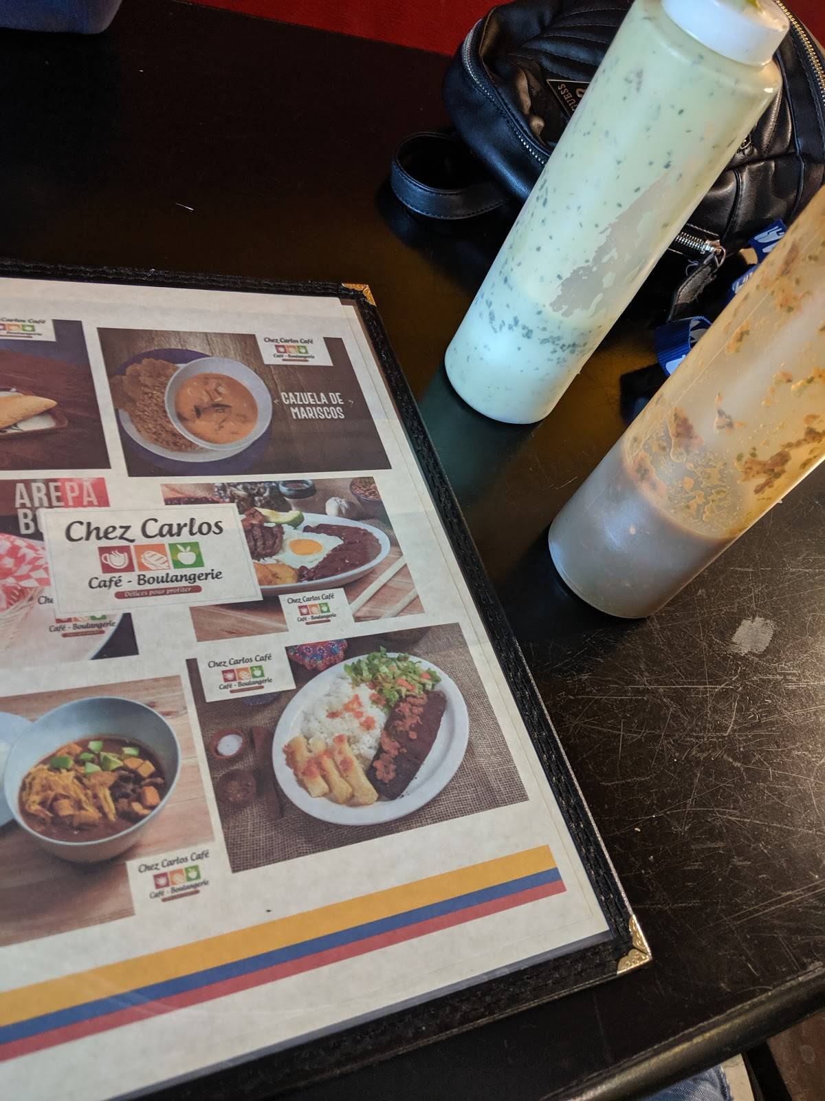 Menu au Chez Carlos Café, Québec