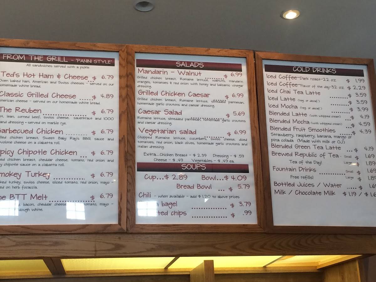 Menu at 4th Street Bakery & Cafe, Peru