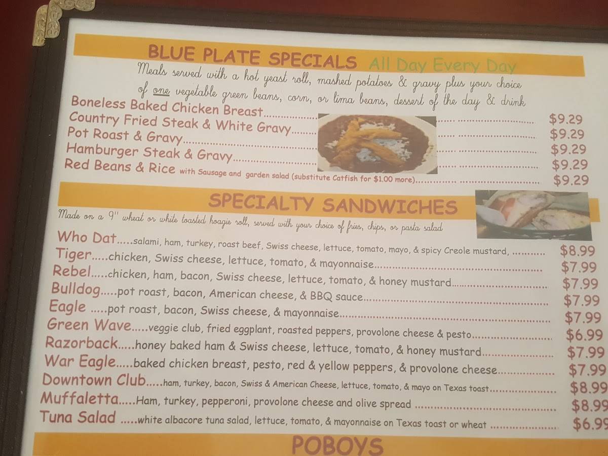 Menu at Port City Cafe, Biloxi, Pass Rd ste a