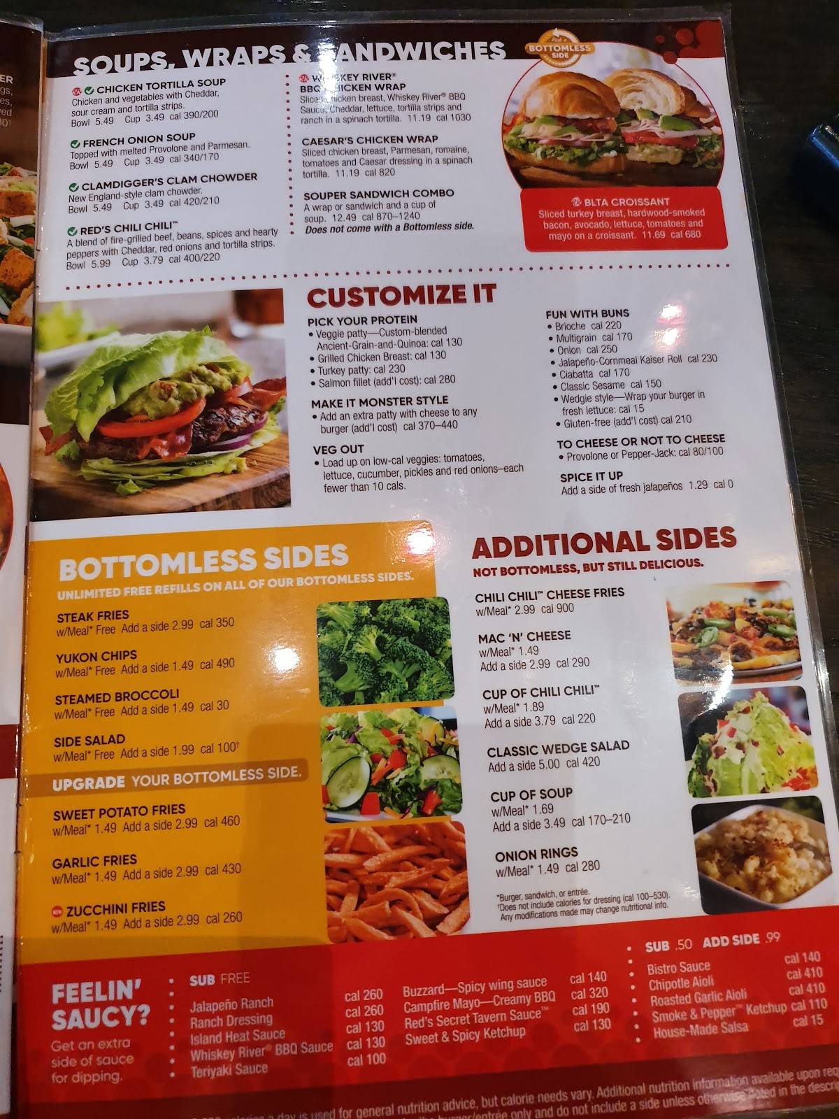 Menu at Red Robin Gourmet Burgers and Brews restaurant, Seattle, 401 NE ...