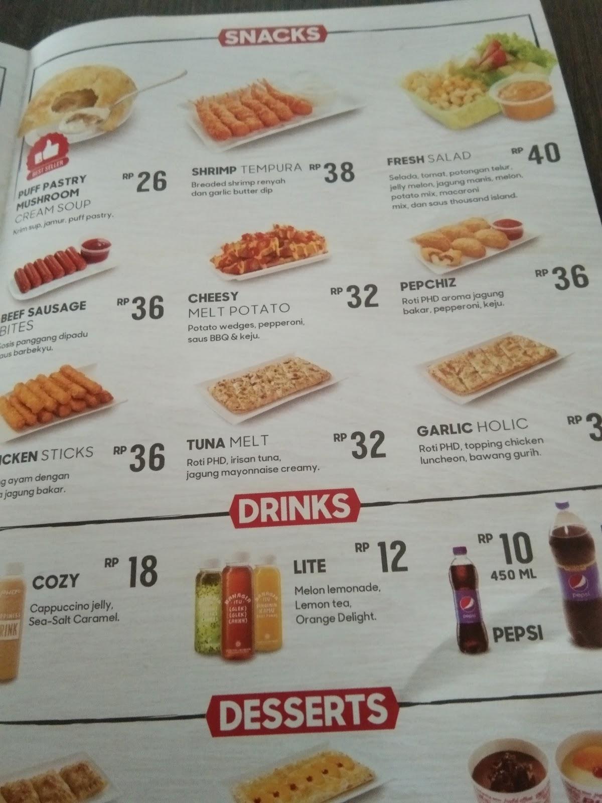 Menu at Pizza Hut Delivery - PHD Indonesia pizzeria, Malang, Jl. Danau ...