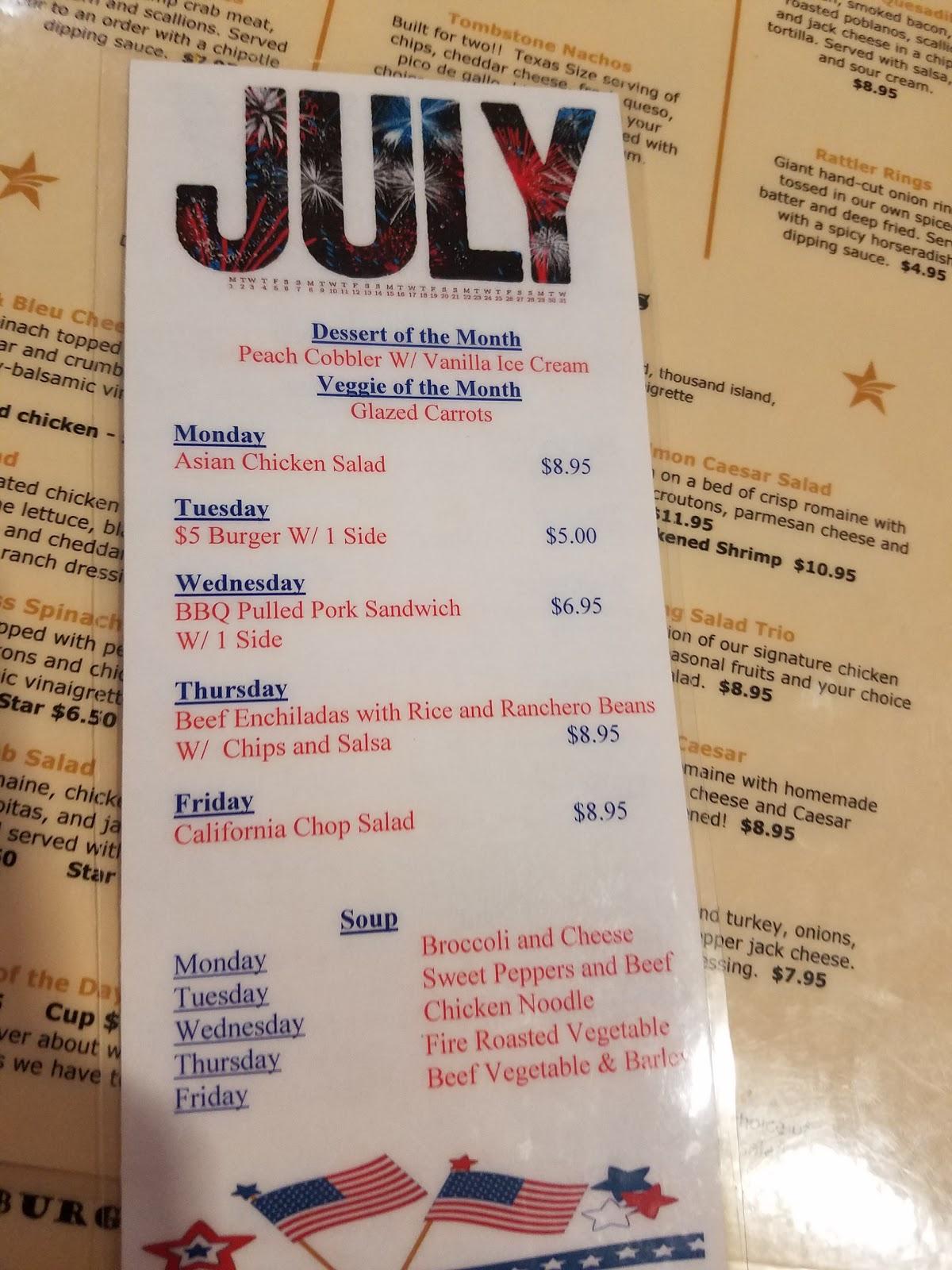 Menu at Raven's Grille restaurant, Euless, Texas Star Pkwy