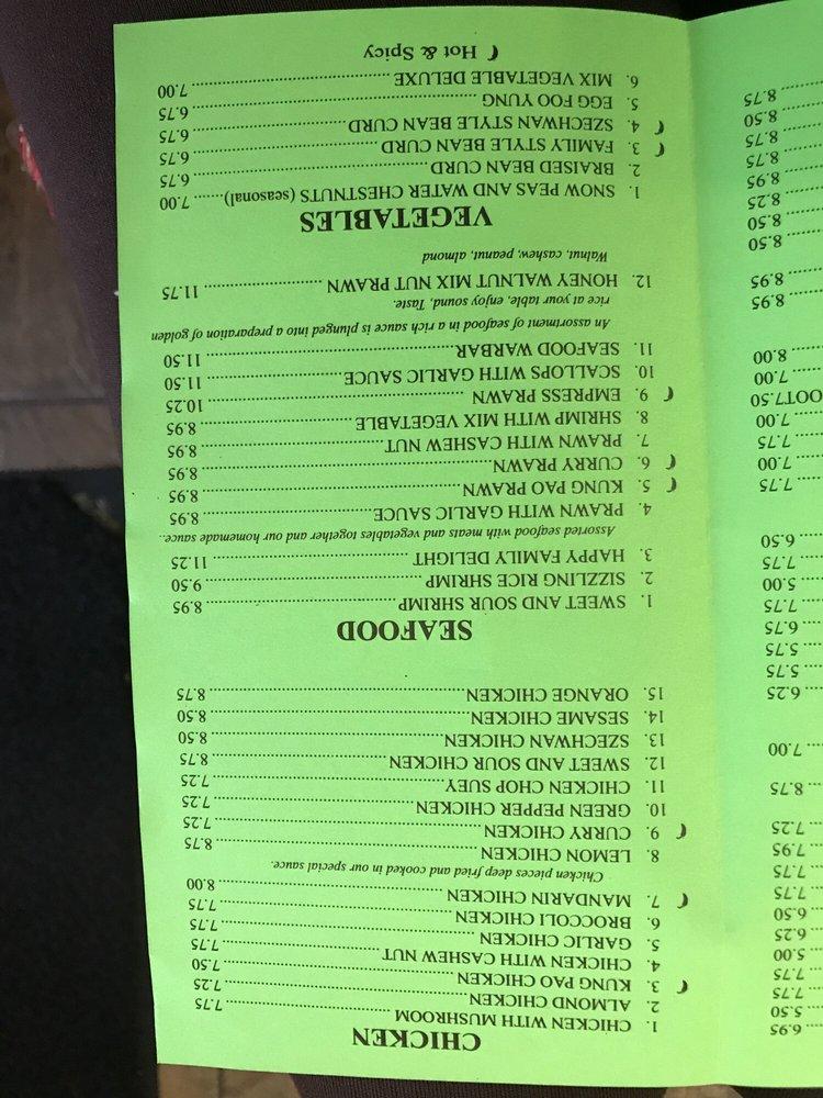 Menu at Silver River Restaurant, Oakley