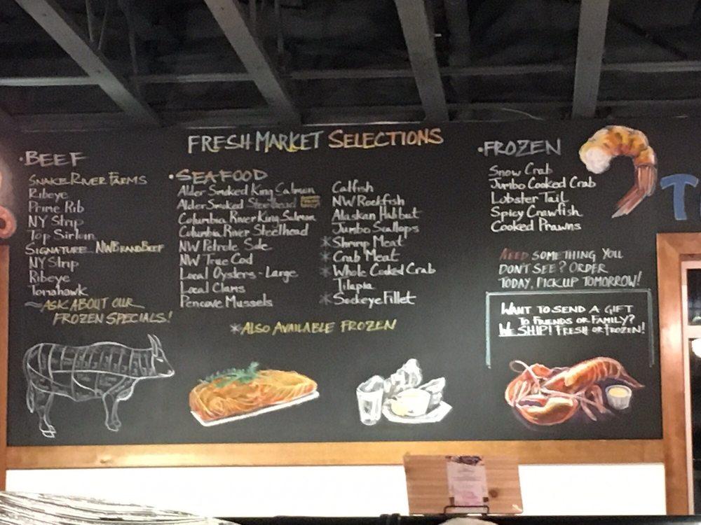 Menu at The Fish Peddler Restaurant, Tacoma