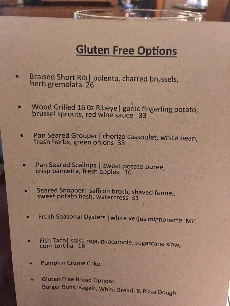 Menu at Café Waterside restaurant, Tampa, 505 Water St