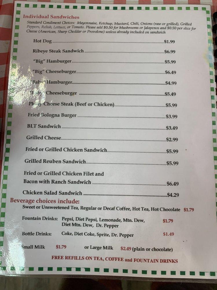 Menu at The Farmer's Kitchen restaurant, Bunn
