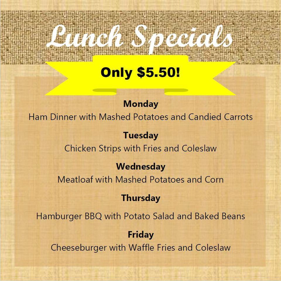 Menu at Beltline Cafe, Freeport