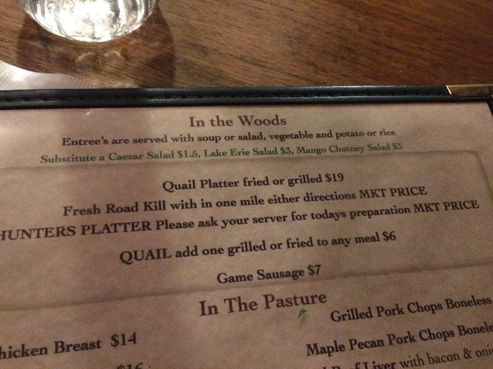 Menu at Red Wing Restaurant, Groveland
