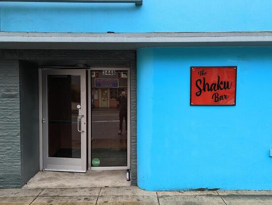 Menu at The Shaku Bar, Portland
