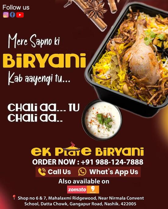 Ek Plate Biryani, Nashik - Restaurant menu and reviews