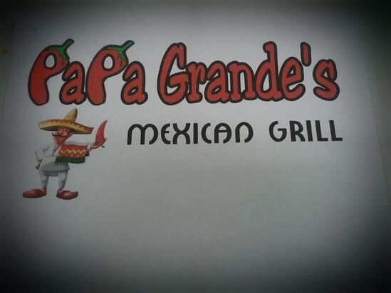 Carta del restaurante Papa Grandes, Marine City