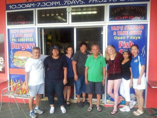 Menu at Tan's Seafood Take-Away fast food, Deception Bay