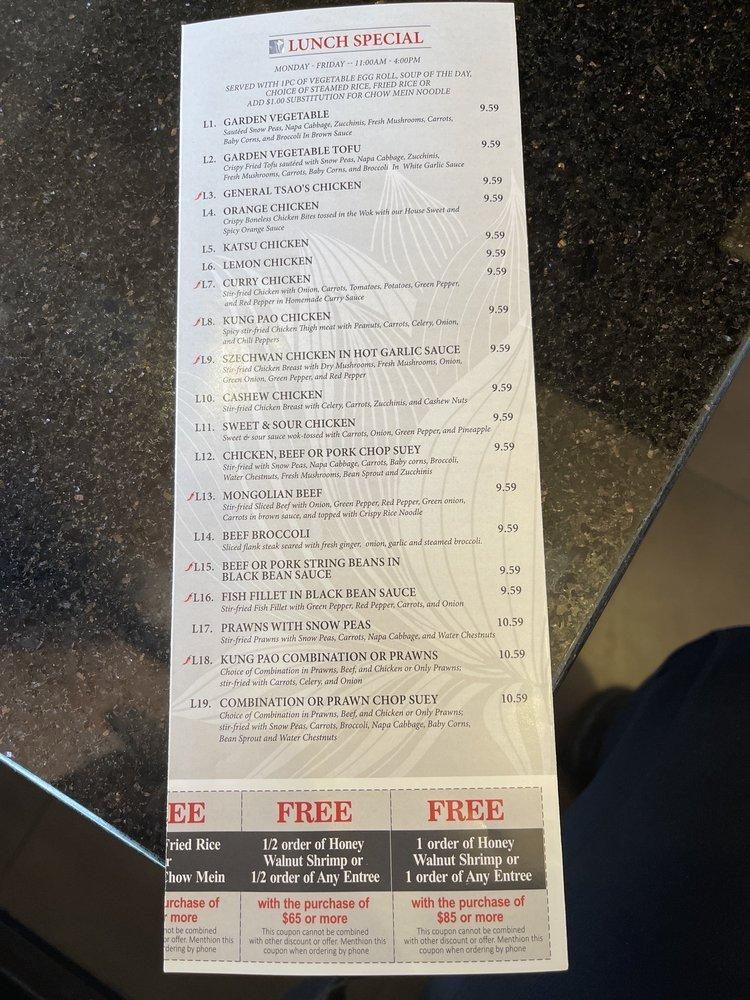 Carta del restaurante Chow Mein House, Las Vegas, W Charleston Blvd